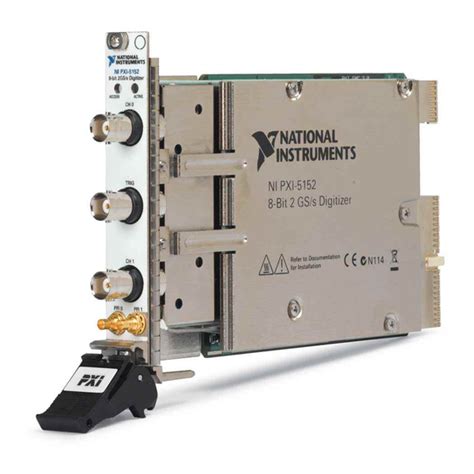 Ni Pxi 5152 Getting Started Manual Pdf Download Manualslib