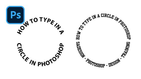 How To Type In A Circle In Photoshop