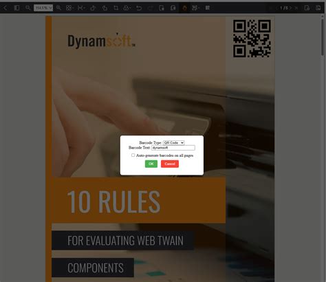 How To Insert Barcodes Into A Pdf Document With Html5 And Javascript Dynamsoft Developers Blog