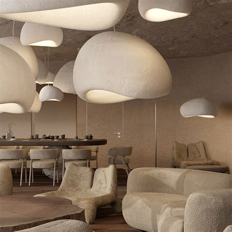 Buy Wabi Sabi 4m Brown Pendant Lamp Htd Ip1433 062 D78h42 Ebarza Modern Furniture In Abu