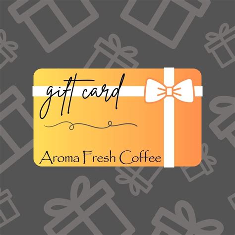 Et Card Online Store Use Only Store Aroma Fresh Coffee
