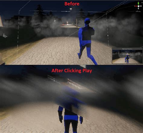 Fog Particles Get Distorted When Playing Runity3d