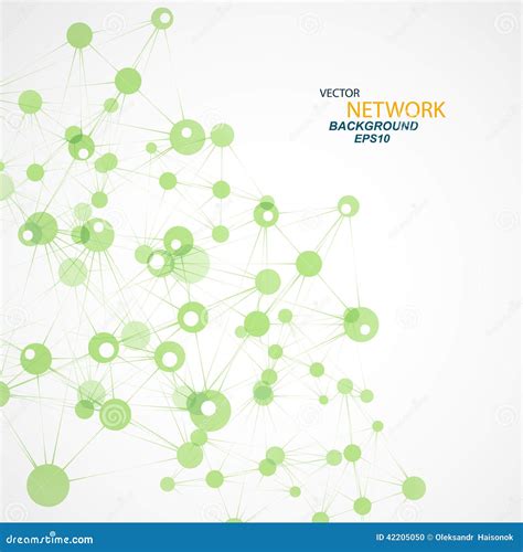 Vector Network Connection And Dna Eps 10 Stock Vector Illustration Of