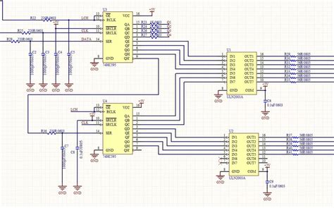 Sn74hc595 When Two Part Sn74hc595 Cascade Connection The Secord Part