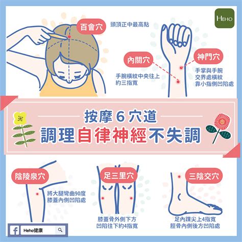按摩6穴道，調理自律神經不失調 Heho健康