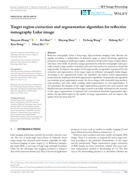 Pdf Target Region Extraction And Segmentation Algorithm For