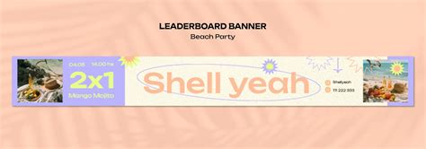 해변 파티 템플릿 디자인 무료 Psd 파일