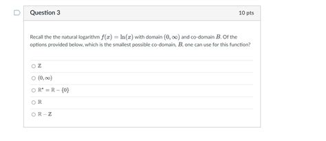 Solved Recall The The Natural Logarithm F X Ln X With