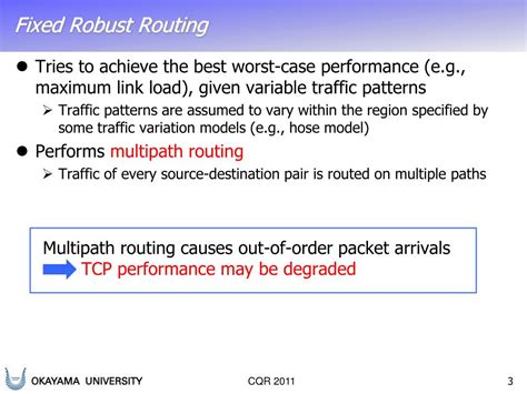 Ppt Performance Evaluation Of Tcp Over Multiple Paths In Fixed Robust