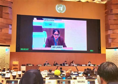 Statement By Her Excellency Himalee Arunatilaka Ambassador And