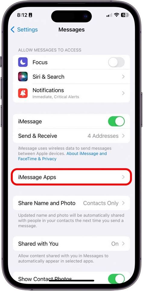 How To Disable IMessage Apps From The App Bar