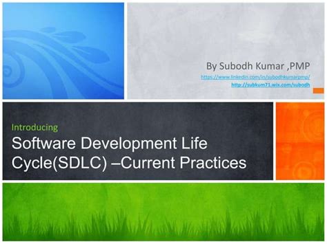 Software Development Life Cycle Sdlc Ppt