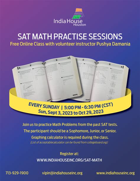 Sat Math Practice Sessions India House Houston