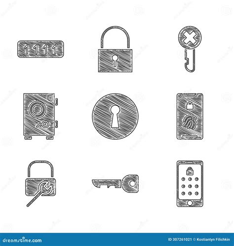 Set Keyhole Mobile And Graphic Password With Fingerprint Scan Lock