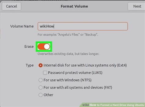 How To Format A Hard Drive Using Ubuntu With Pictures WikiHow