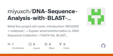 Github Miyuxch Dna Sequence Analysis With Blast Multiple Sequence Alignment What This Project
