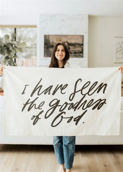 “i Have Seen” Large Canvas Banner Canvas Banner Bible Verse Wall