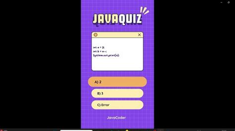 Mcq On Java Javaprogramming Java Youtube