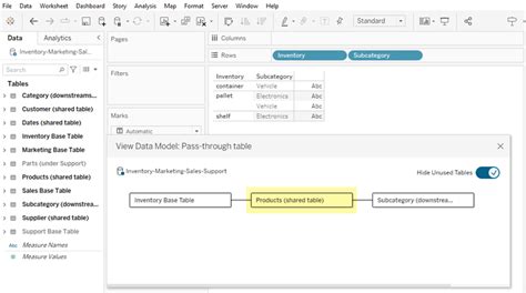 View Data Model Tableau