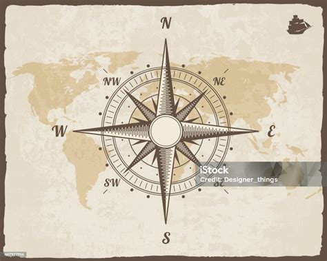 Vintage Nautical Compass