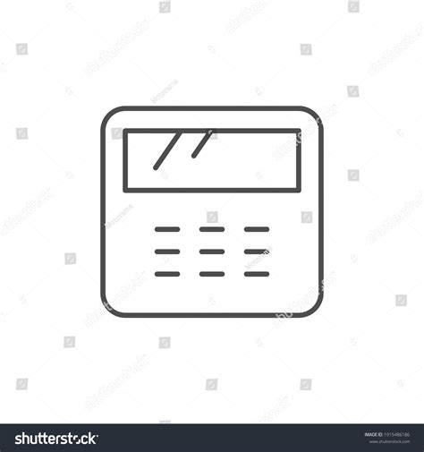 Control Panel Line Outline Icon Stock Vector Royalty Free 1915486186 Shutterstock