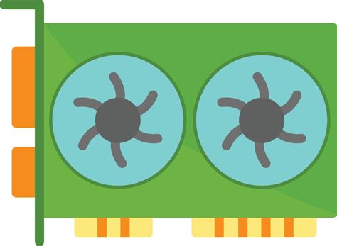 Graphic Card Flat Icon 11670618 Vector Art At Vecteezy