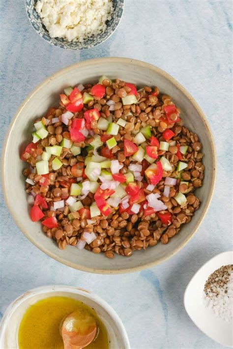 Easy And Healthy Lentil Salad Recipe Food Faith Fitness