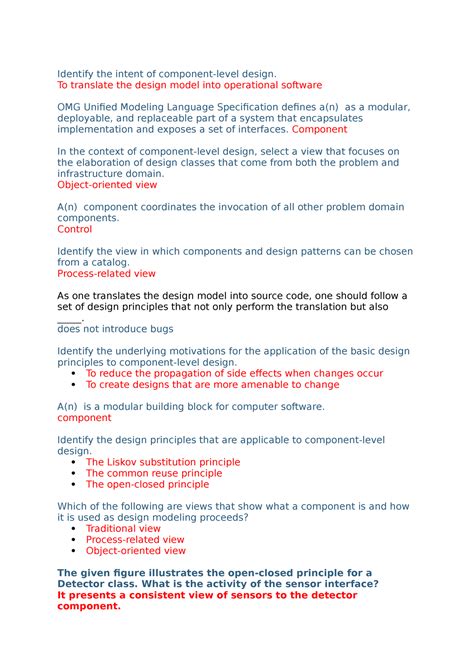 Cosc 412 Hw 9 Homework Assignments Identify The Intent Of Component