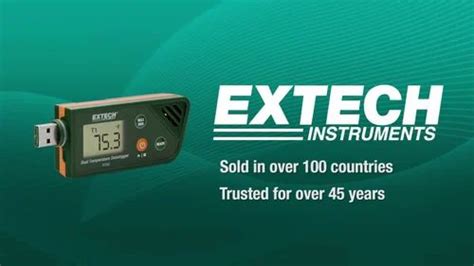 Digital Data Logger Extech RHT30 Temperature Humidity Datalogger For Industrial 110 X 40 X