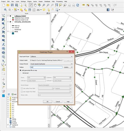 Qgis 24 Heatmap Plugin Generates A Solid Black Map Geographic
