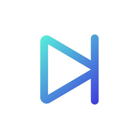 Skip Button Generic Gradient Outline Icon