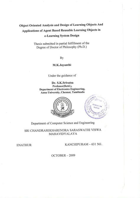 Pdf Object Oriented Analysis And Design Of Learning Objects