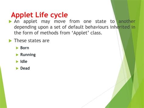 applets in java pptx programming languages computing