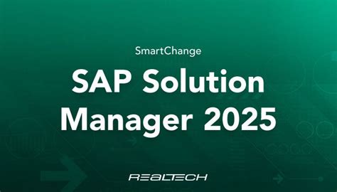 Sap Solution Manager Realtech Ag