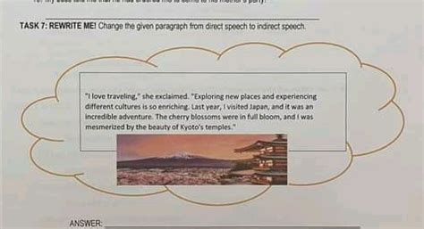 TASK 7 REWRIE MEI Change The Given Paragraph StudyX
