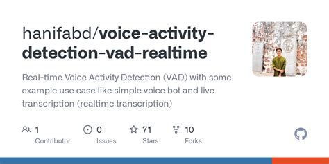 Github Hanifabd Voice Activity Detection Vad Realtime Real Time