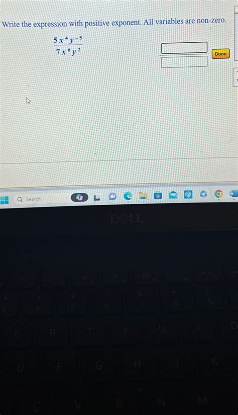 Solved Write The Expression With Positive Exponent All