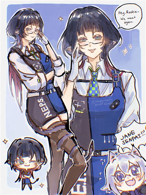 Jane Doe And Seth Lowell Zenless Zone Zero Drawn By Vampytoasty Danbooru