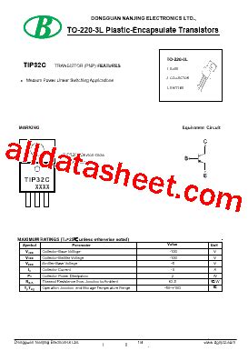 TIP32C Datasheet PDF Nanjing International Group Co