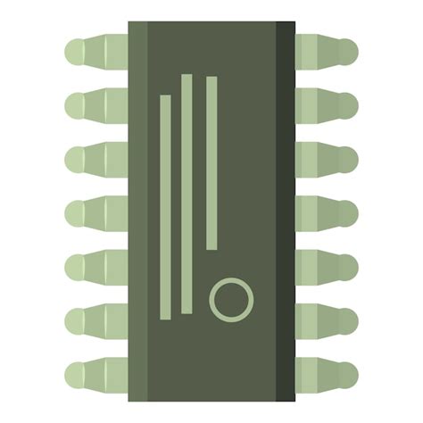 Premium Vector Microcircuit Icon Cartoon Illustration Of Microcircuit