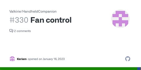 Fan Control · Issue 330 · Valkiriehandheldcompanion · Github