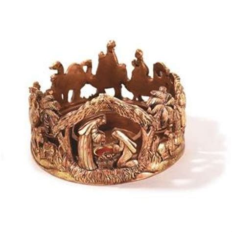 Advent Wreath Crown With Nativity Scene Universal Church Supplies