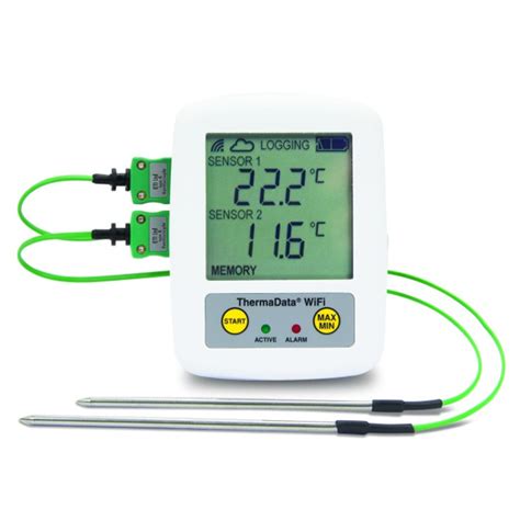 Thermadata Wi Fi Two Channel Temperature Data Logger Healthcare