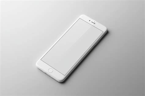 Modern Smartphone Mockup On Sleek Surface Showcasing Minimalist Design For Creative