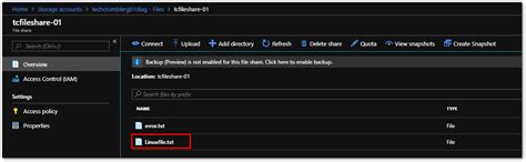 How To Create An Azure File Share And Connect To A Linux Virtual