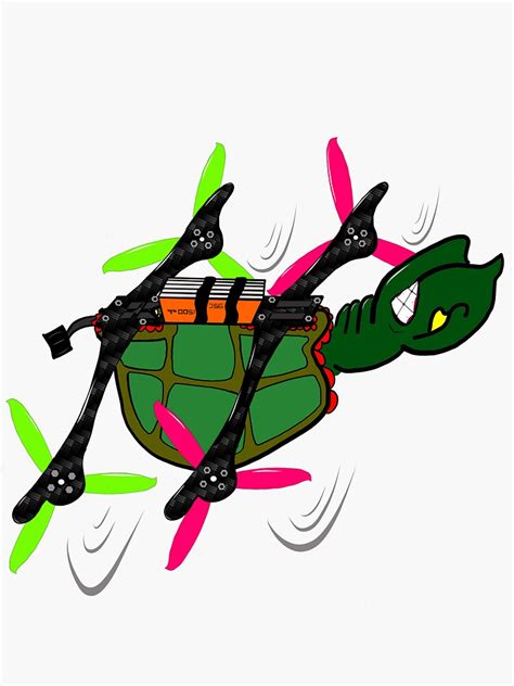 Fpv Drone Turtle Mode Quad Must Have Sticker For Sale By Zyderfpv Redbubble