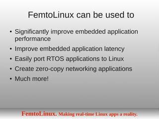 FemtoLinux Introduction PDF FemtoLinux Introduction PDF