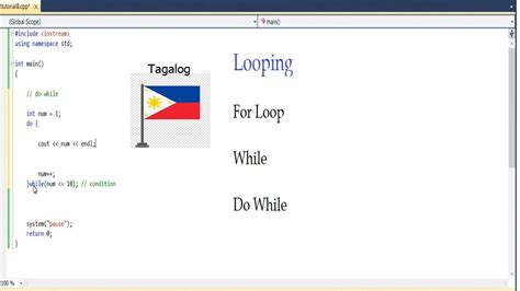 Looping In C Tagalog Tutorial 8 Youtube