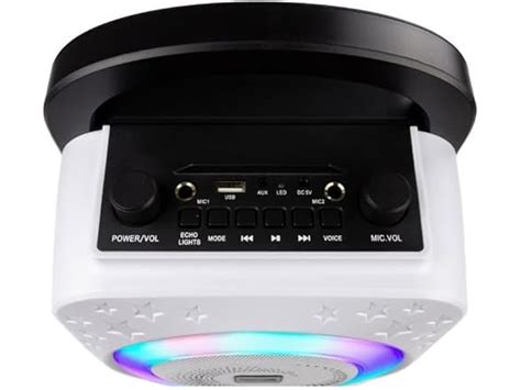 RockJam Watt Bluetooth Karaoke Machine With Two Mics