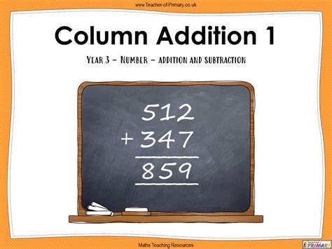 Column Addition Year Teaching Resources